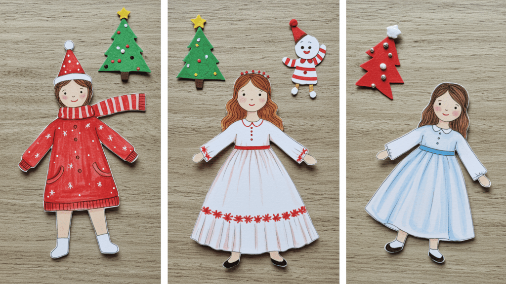 How to Make a Paper Doll: Easy DIY Tutorial - Occasionally Crafty